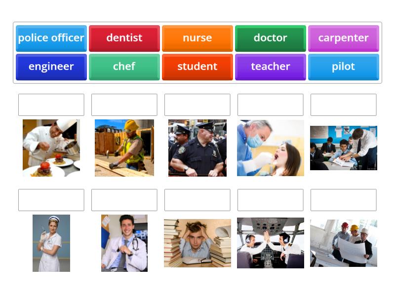 Professions and Occupations - Match up