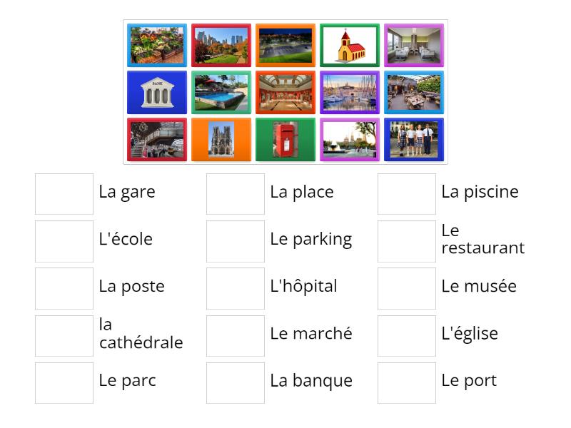 Endroits en ville 101 - Match up