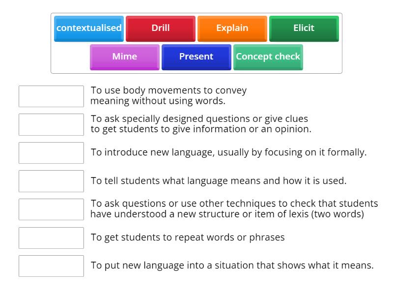 TKT unit 16 by CoH (presentation techniques and introductory activities ...