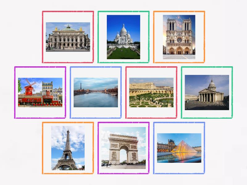 Les monuments de Paris - Flip tiles