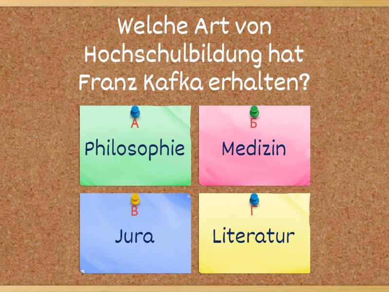 Franz Kafka - Quiz