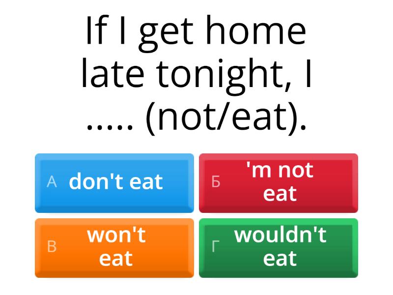 First / Second Conditional sentences - A2 - Quiz