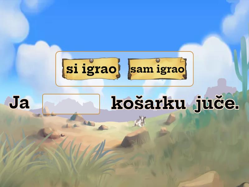 Perfekat - jednina - Complete the sentence