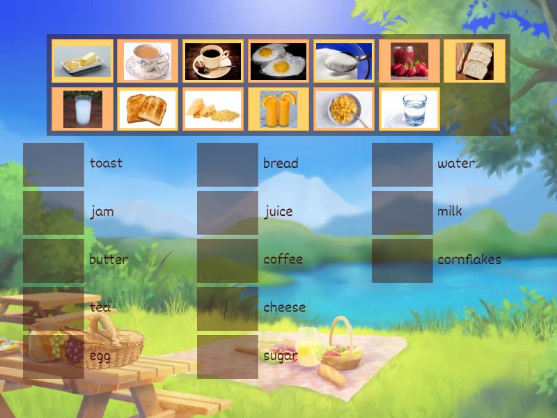 Breakfast revision - Match up