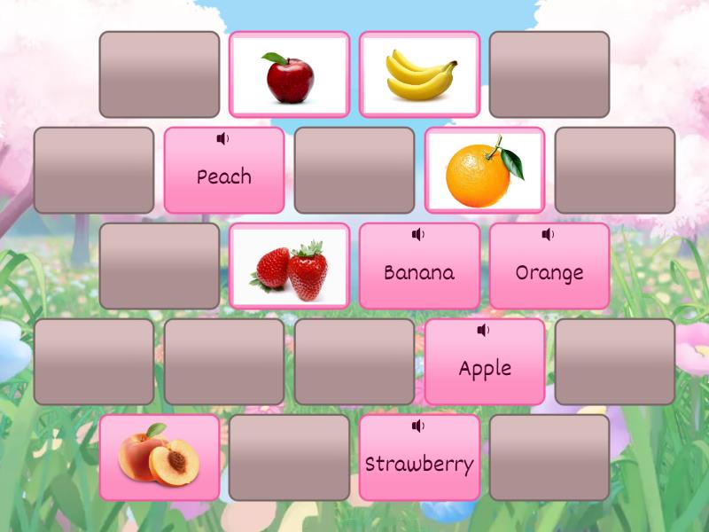 Fruit matching game - Matching pairs