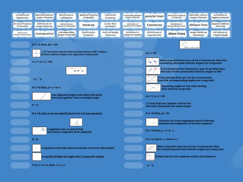 Geometry Unit 2: Definitions, Postulates, Theorems, and Properties ... Geometry Unit 2: Definitions, Postulates, Theorems, and Properties ...