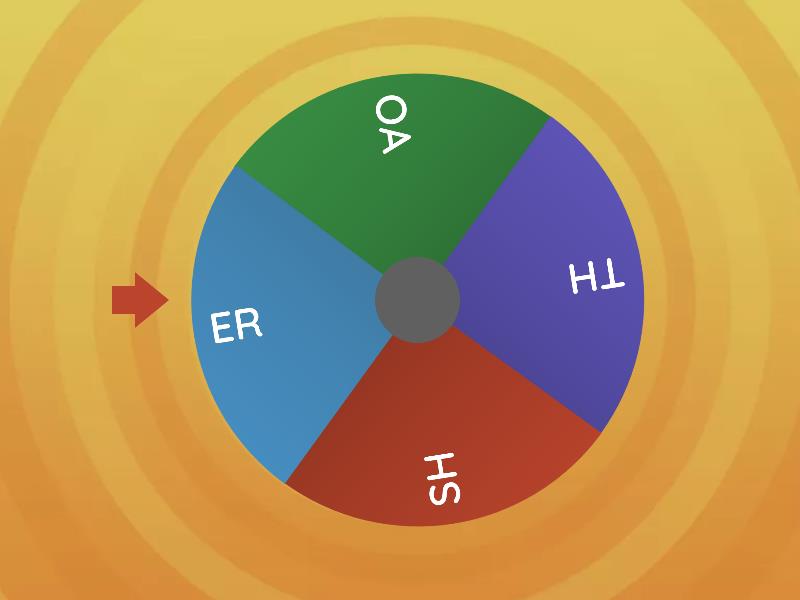 Letter Combinations Game - Spin the wheel