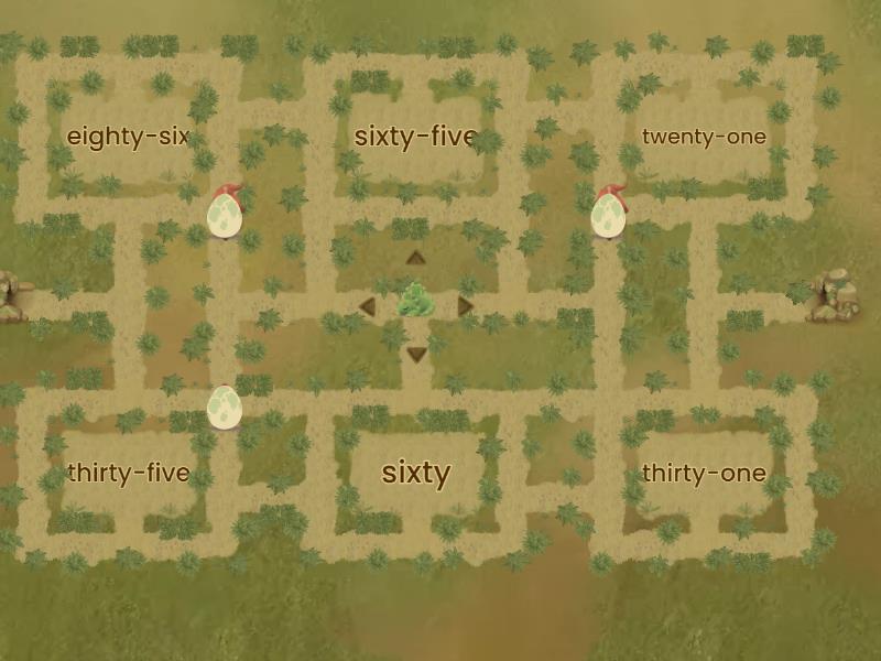 números em Inglês - Maze chase