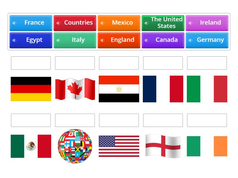 Lesson 2: Countries - Match up
