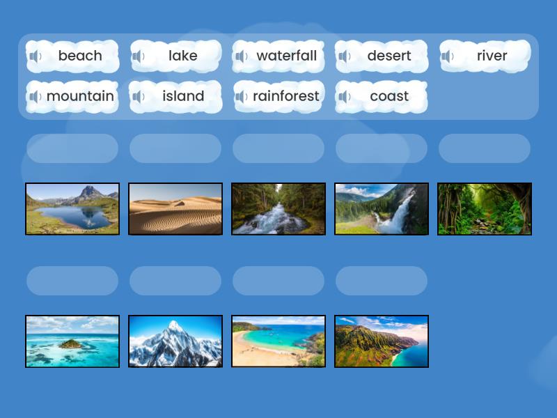 B05 - Natural Wonders (Matching) - Match up