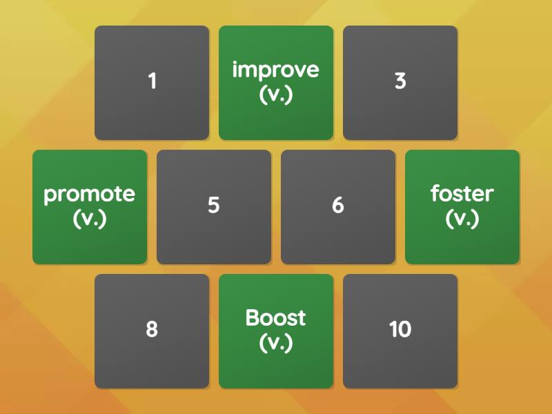 Pros and Cons Vocabualry - Matching pairs