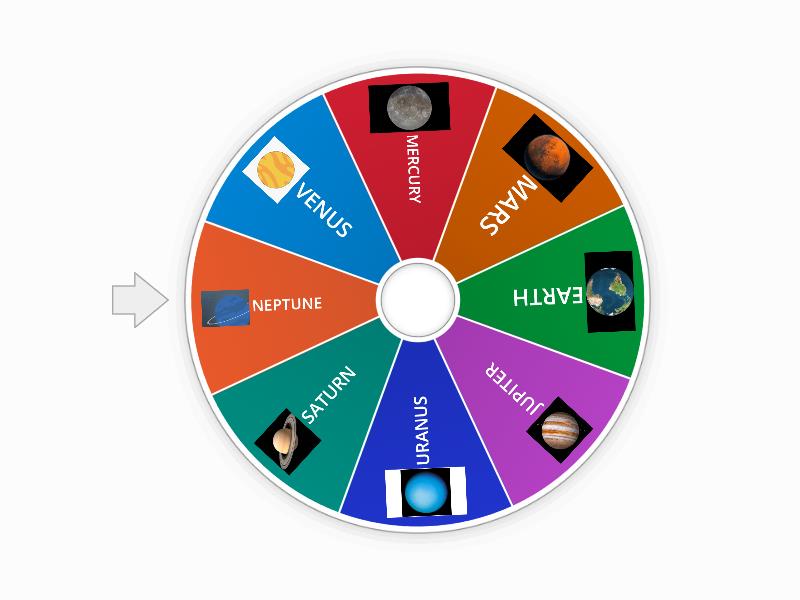 PLANETS - Spin the wheel