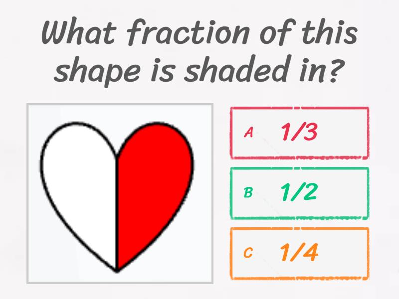 Can you recognise the fraction? - Quiz