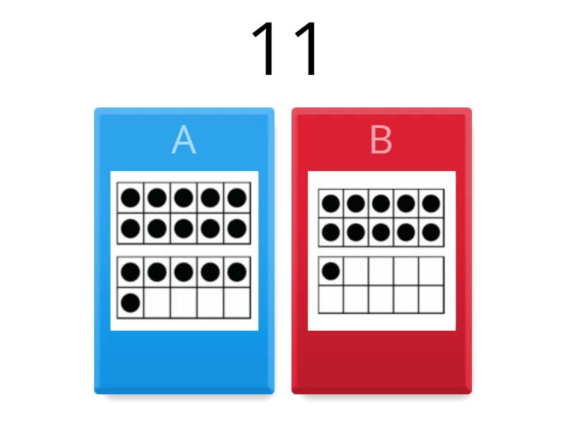 Teen Number Ten Frame Match - Quiz