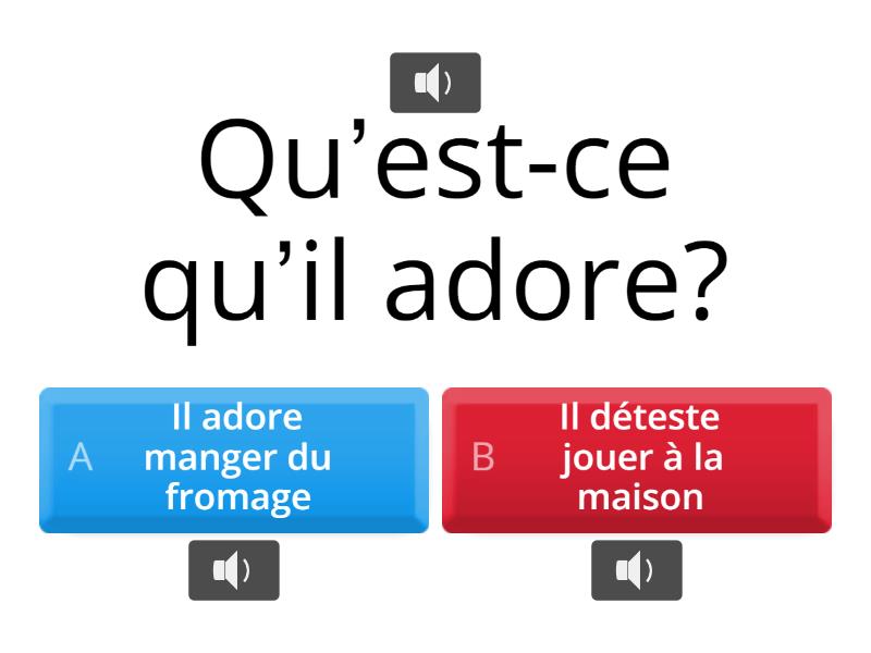 Adorer / Aimer / Détester Talia - Quiz