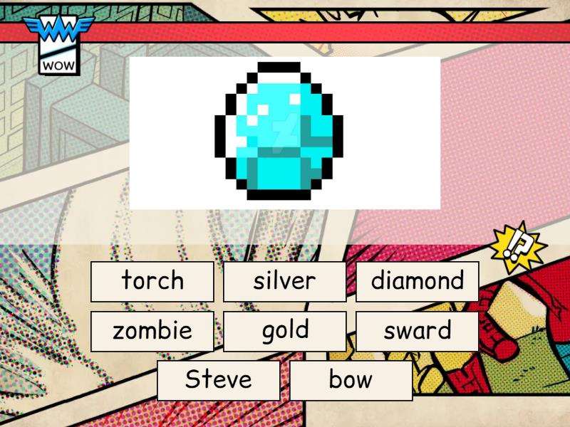 Minecraft vocab - Find the match