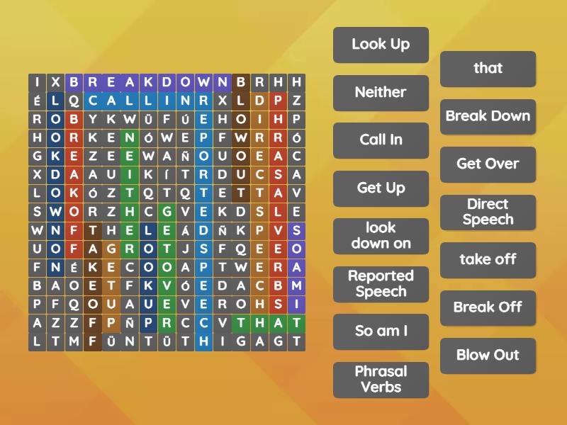Review game - Wordsearch