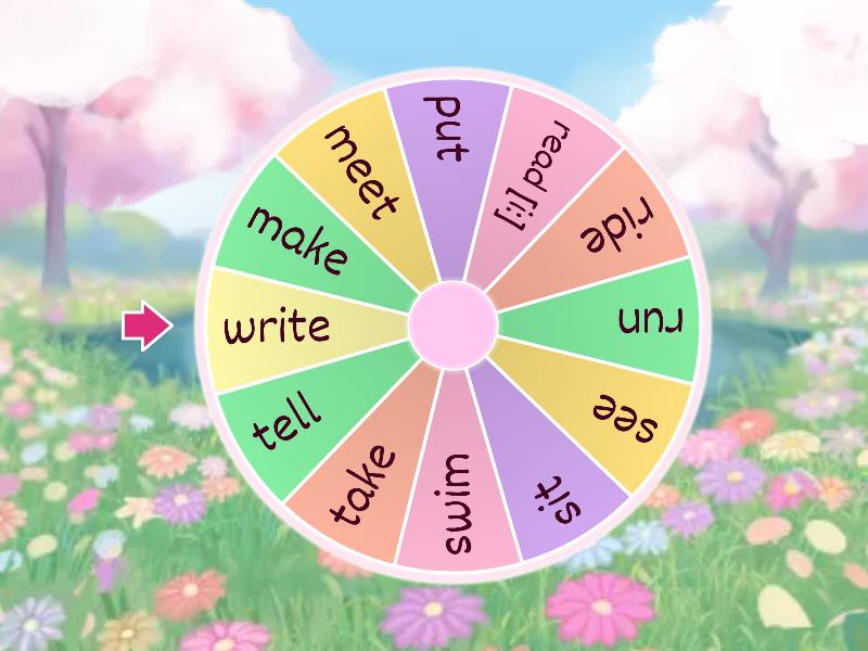 Irregular verbs Wheel - Spin the wheel