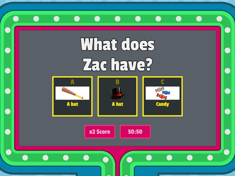 Zac and Cat quiz - Gameshow quiz