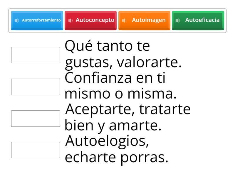 ¿Qué es? - Match up