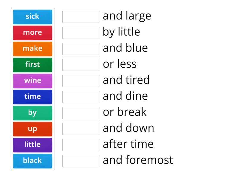 Binomial Pairs - Match up