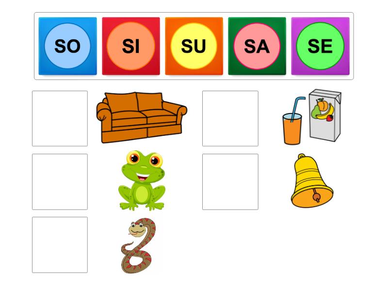 SÍlabas_Letra S - Match up