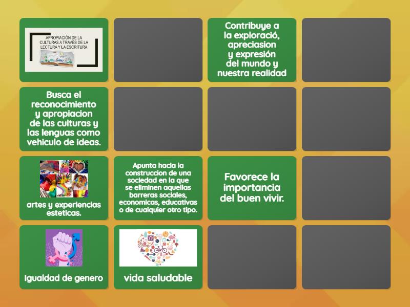 memorama ejes y campo - Parejas