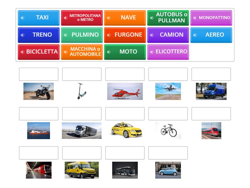 MEZZI DI TRASPORTO - Match up