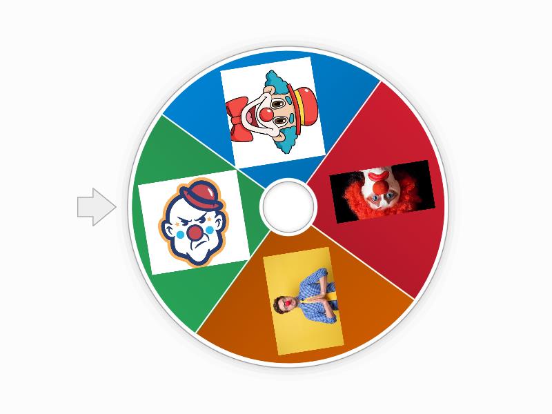 Clowns Feelings - Spin the wheel