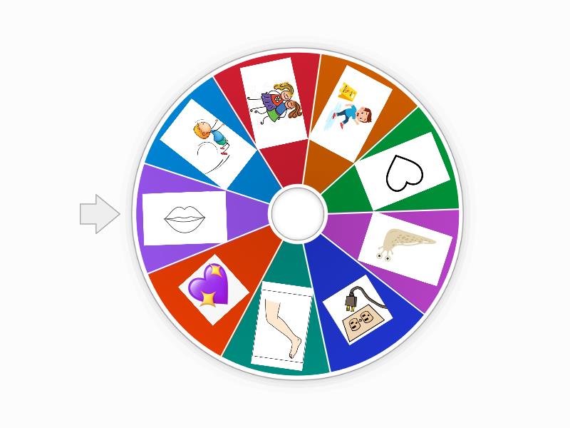 UFLI lesson 27 picture wheel - Spin the wheel