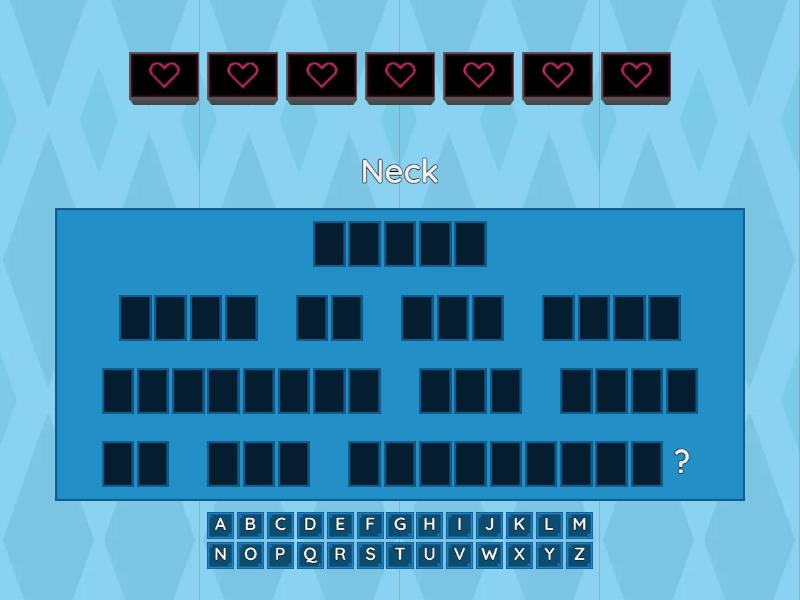 parts of the body - Hangman