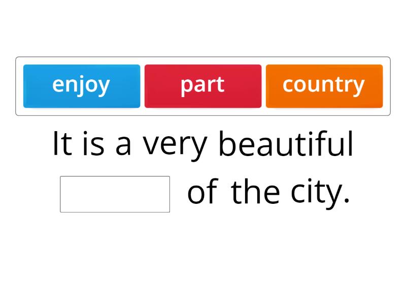 Lesson 2 words - Missing word
