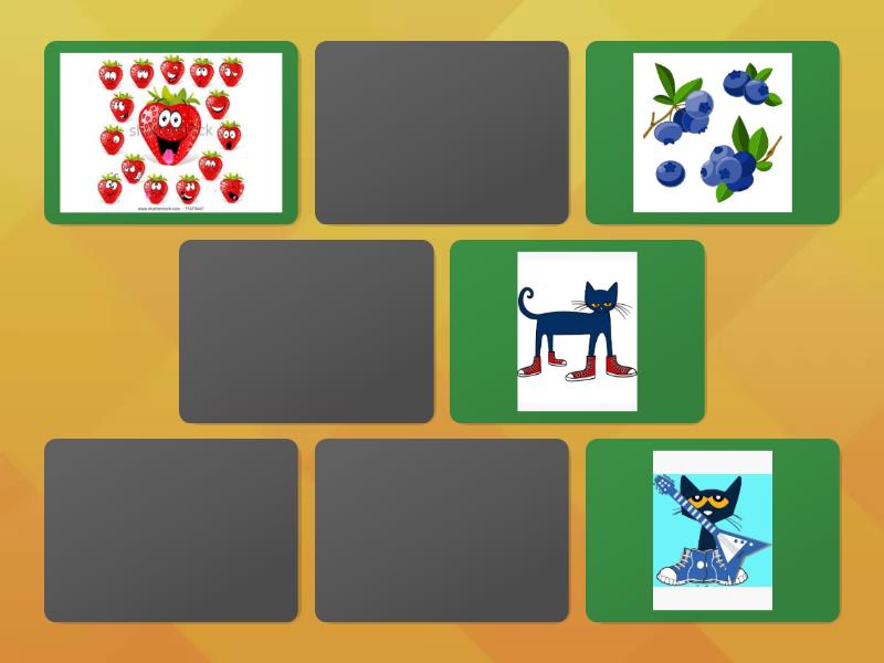 Pete the Cat - Matching pairs