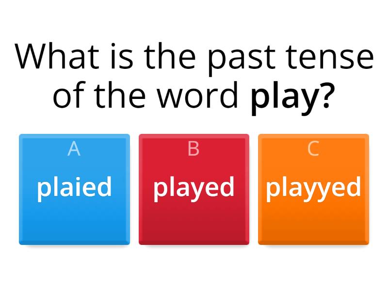 Simple Past Tense Verbs - Quiz