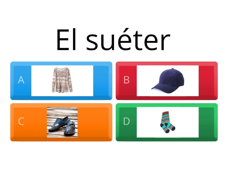 Vocabulario: La Ropa - Quiz
