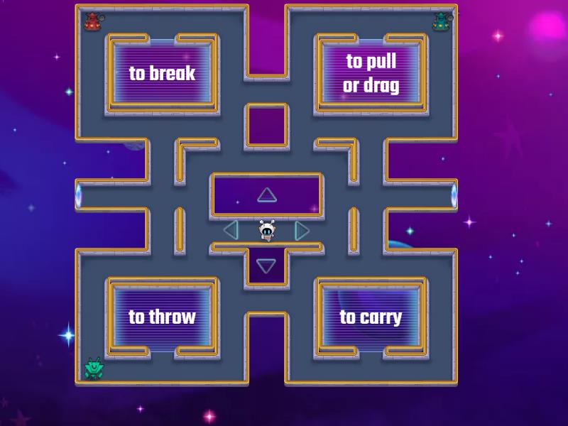 Latin Bases: port, ject, tract, rupt - Maze chase