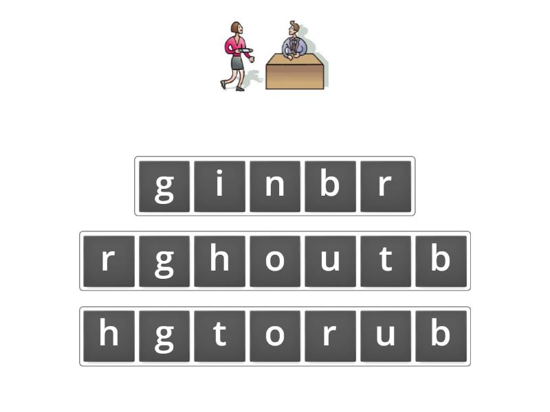 Irregular verbs - Anagram