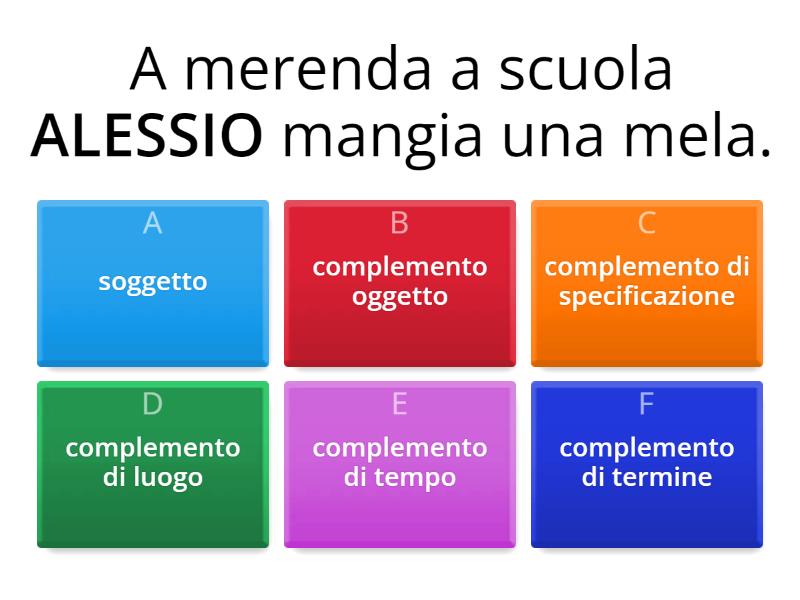 Analisi Logica - Ripasso 2 - Quiz