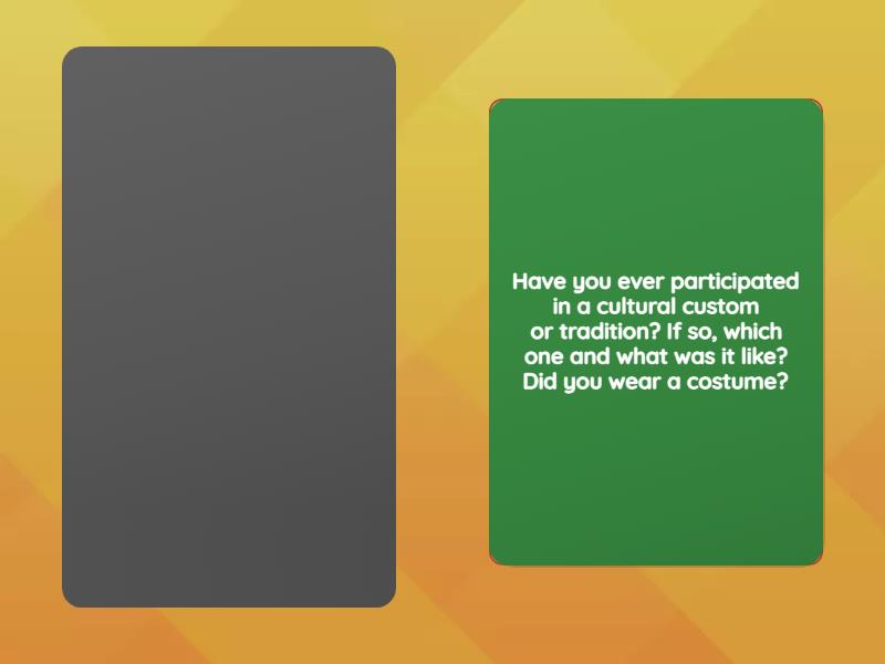* Cultures and communities discussion (Nav Upp 6.1) - Speaking cards