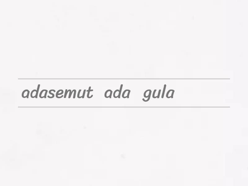 peri bahasa - Unjumble