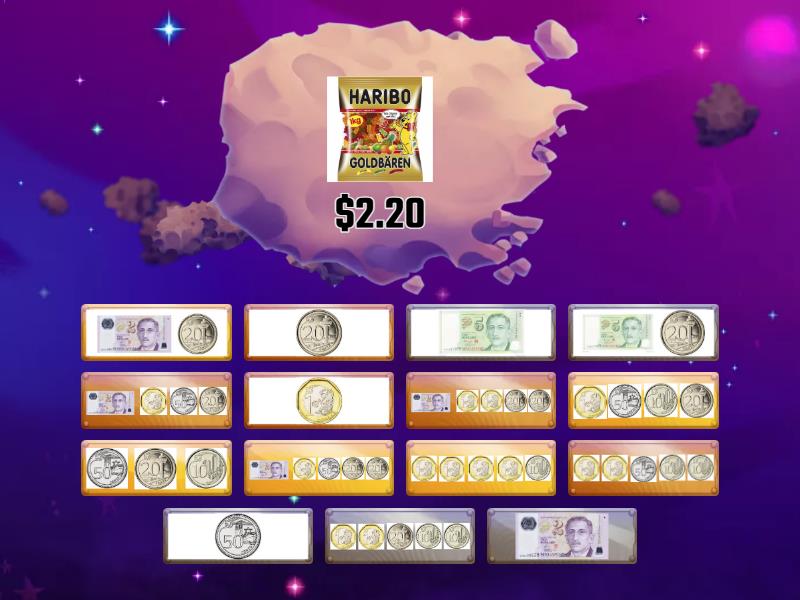 Matching money to price tag - Find the match