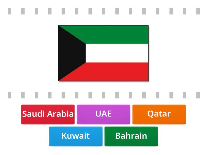 Arabian Gulf Countries Flags - Find the match