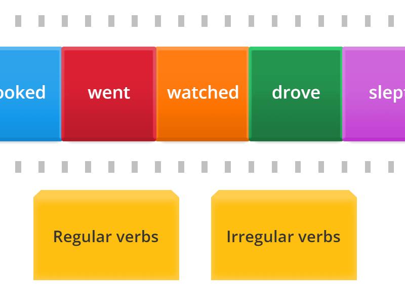 past tense - Speed sorting