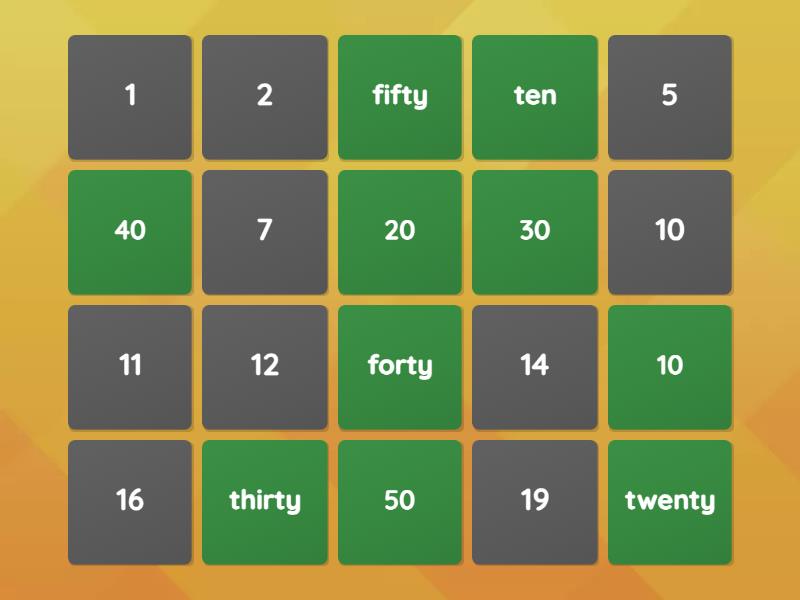 10 100 Numbers Kopyası Matching Pairs