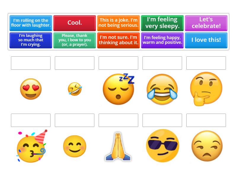 Grade 8-Emoji - Match up
