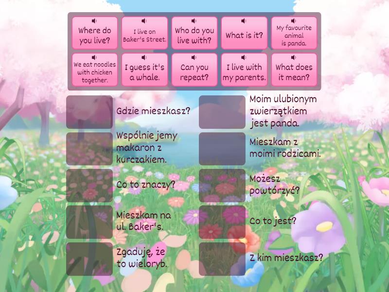 Lily Q&A Lesson 4 - Match up