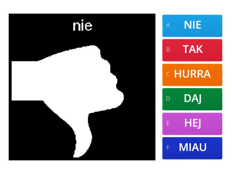 dopasuj napis do znaku - Quiz