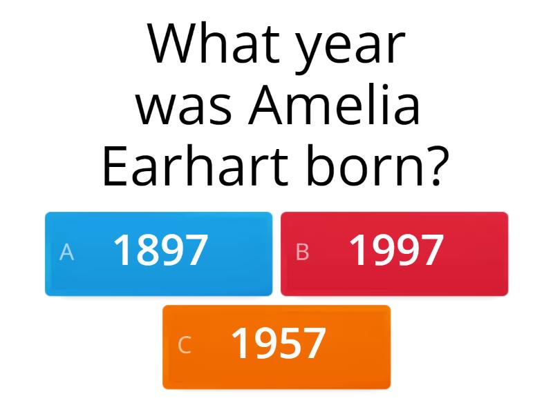 Amelia earhart - Quiz