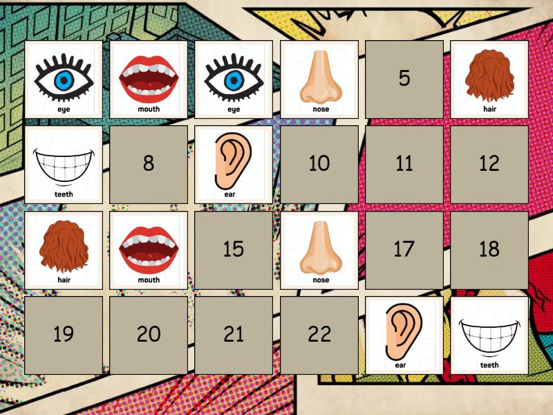 Body parts pairs - Matching pairs