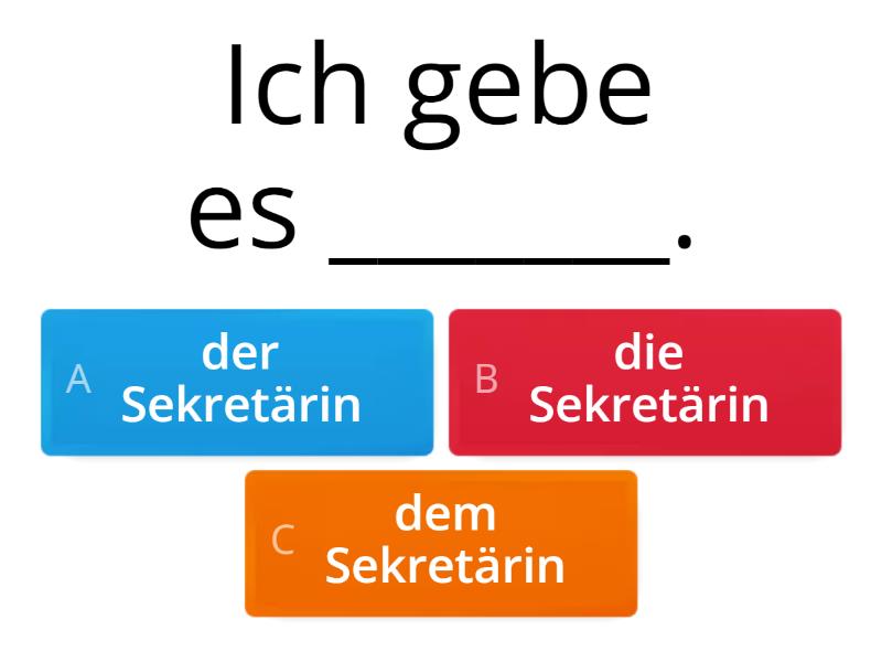 A2L11B Dat.Akk. - Quiz